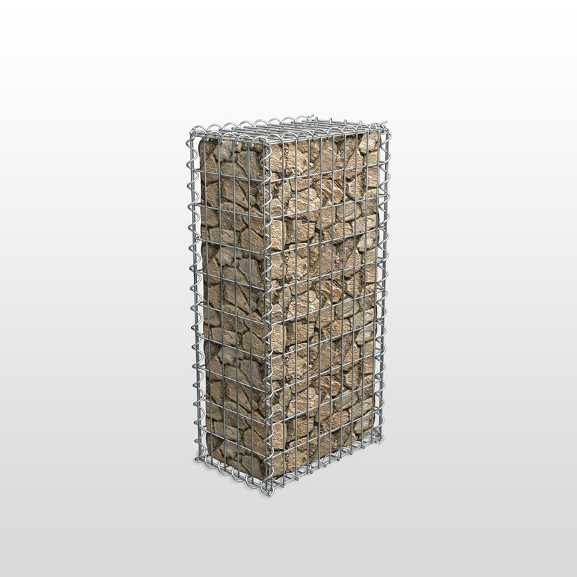 Gabions décoratifs rectangulaire en Acier Galvanisé pour clôture