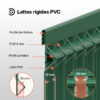 Kit Lattes Rigides en PVC pour Panneaux Rigides de 10ML de long