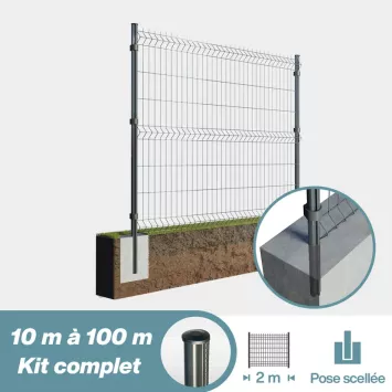 Notice de pose : Grillage Rigide sur un Terrain en Pente