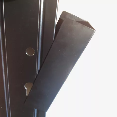 Cache serrure en aluminium pour portail ou portillon