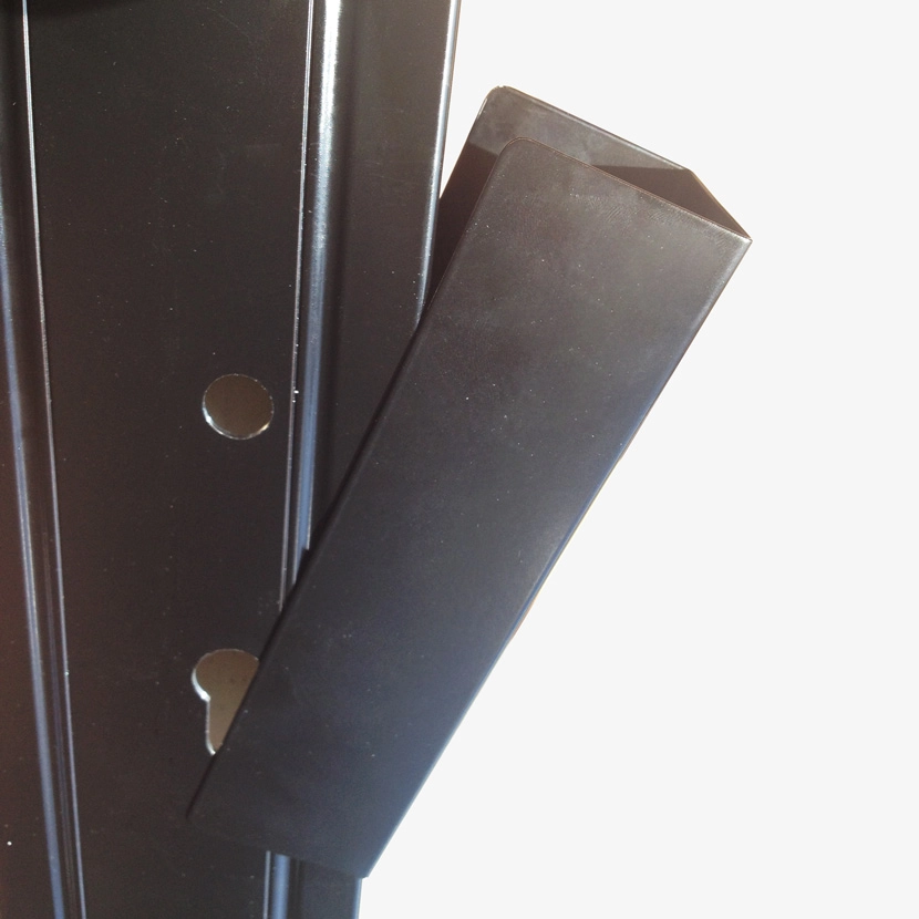 Cache serrure en aluminium pour portail ou portillon